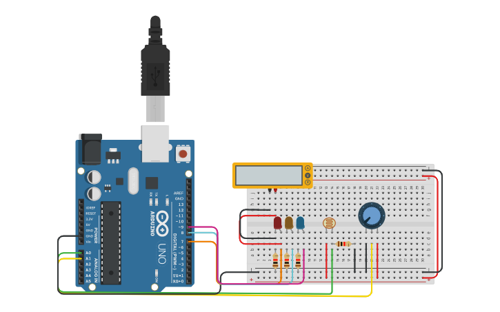 Circuit design Tugas Arduino 2 - Tinkercad