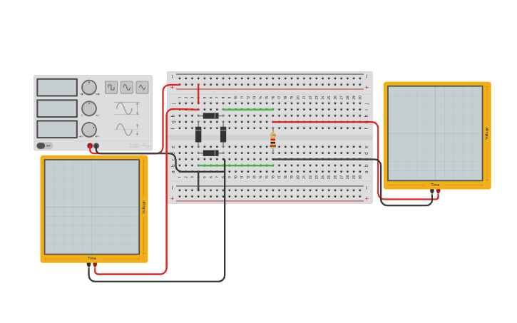 Circuit design Full Wave Bridge Rectifier Circuit (Omitted Capacitor ...