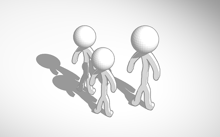 3D design purple family collection animator vs. animation - Tinkercad