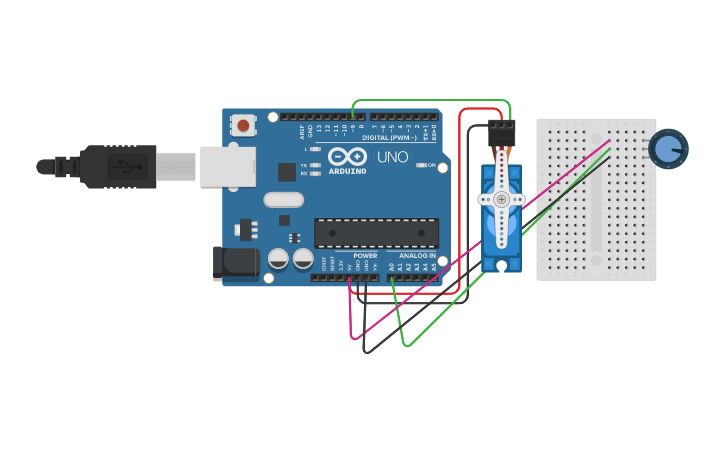 Circuit design lab 2.2.4.2 Alternate Lab- servo motor | Tinkercad