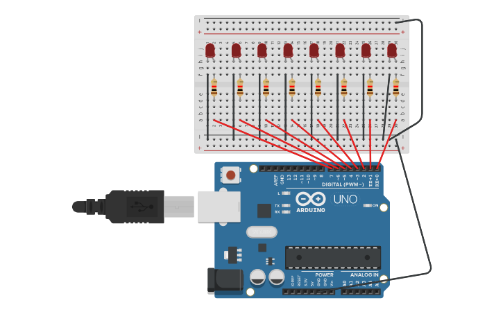 Circuit design Bitwise Operators | Tinkercad