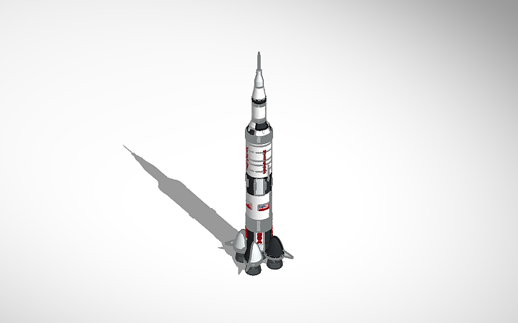 3D design Tinkercad Rocket Apollo 11 Mission - Tinkercad