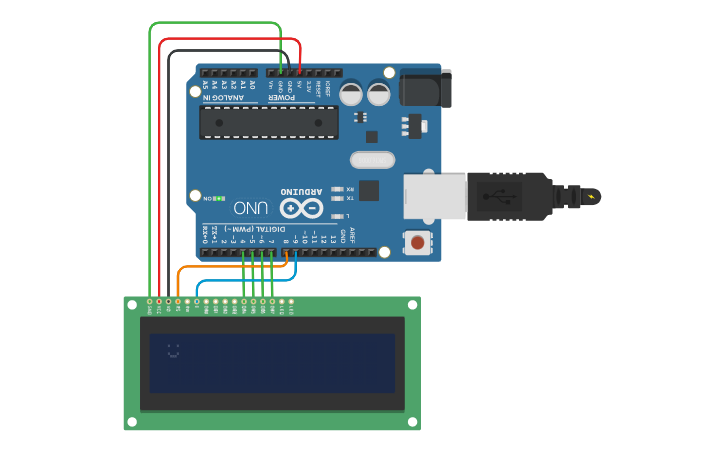Circuit Design Arduino Com Lcd Tinkercad