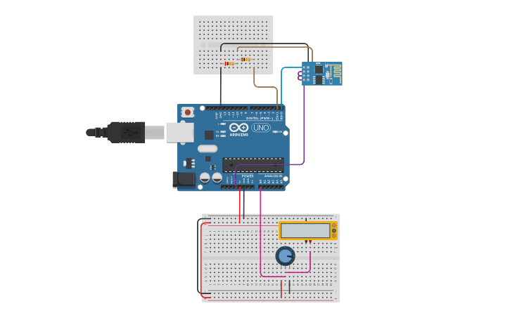 Circuit design ejemplo_tx_data_ESP8266 | Tinkercad