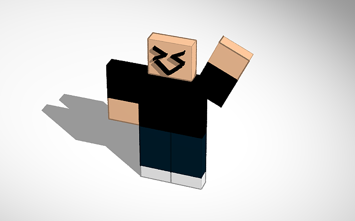 3D design Roblox Character Waving - Tinkercad