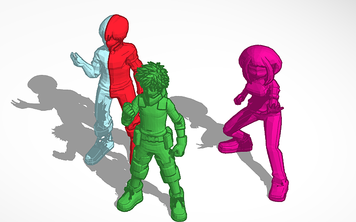 3D design BNHA - Tinkercad