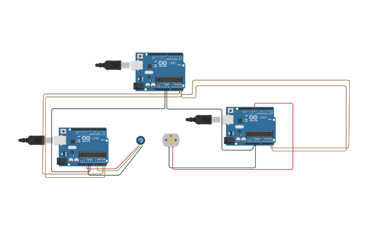 Circuit Design งานที่ 5 Adc Motor Tinkercad