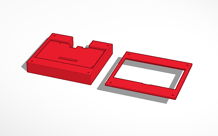 3D design LCD case | Tinkercad