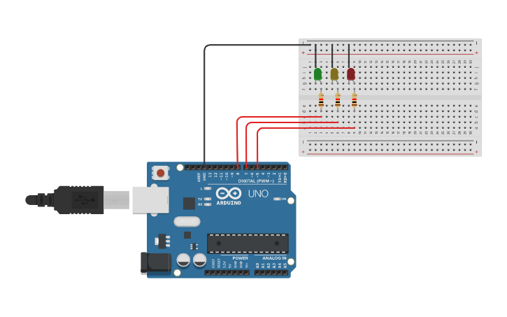 Circuit design Ejercicio Práctico 3 | Tinkercad