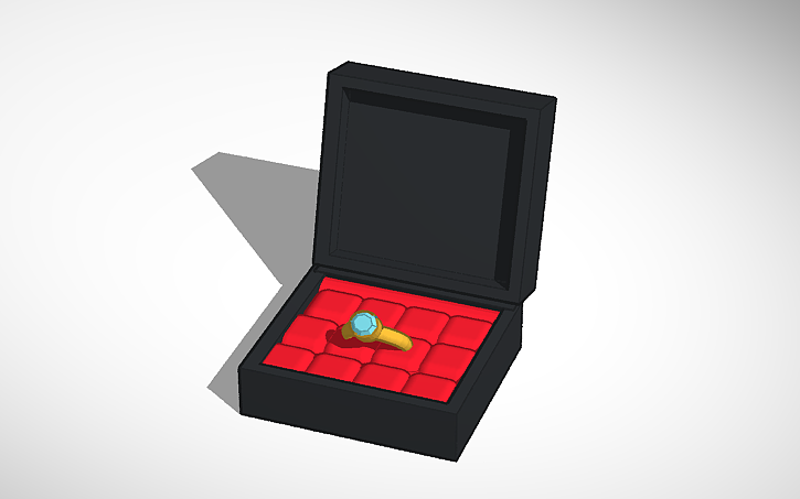 3D design Perfect Ring Box | Tinkercad