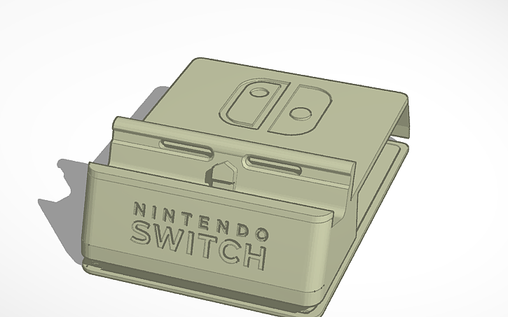 3D design Nintendo switch dock mini - Tinkercad