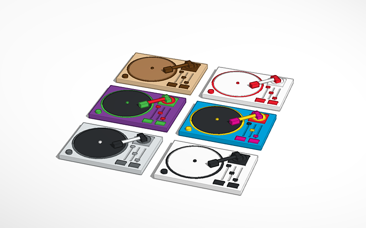 3D design (Flawed) Turntable - Tinkercad