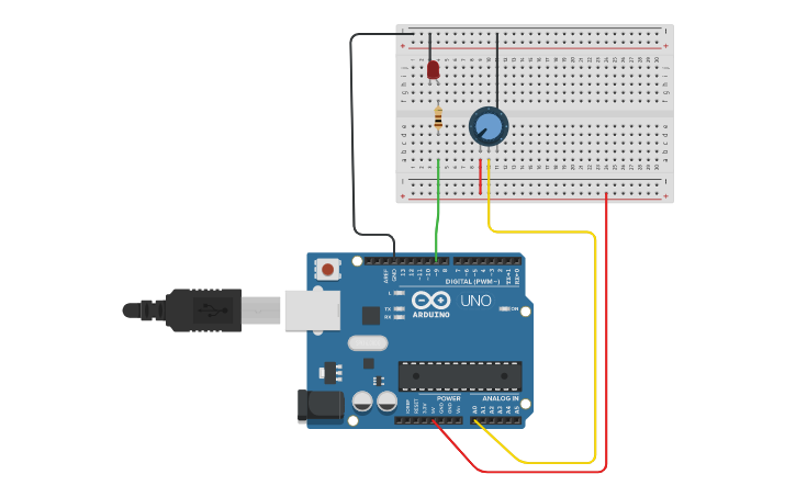 Circuit design Exercise 4 - Tinkercad