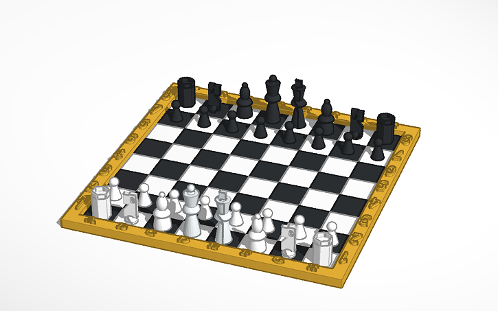 3D design Chess Board | Tinkercad