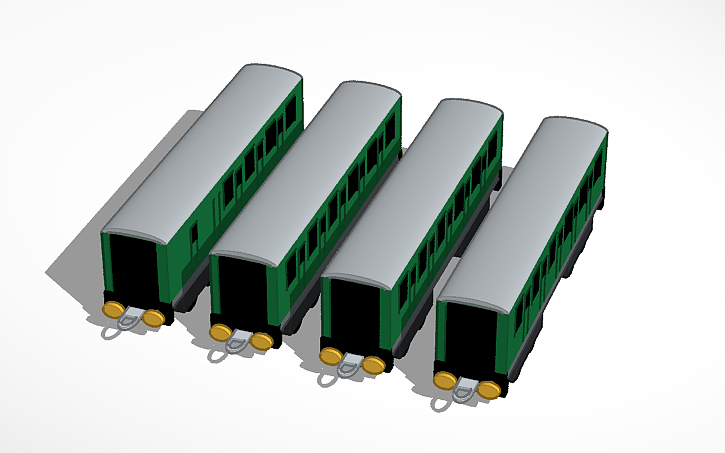 3D design The Boat Train livery 1 - Tinkercad