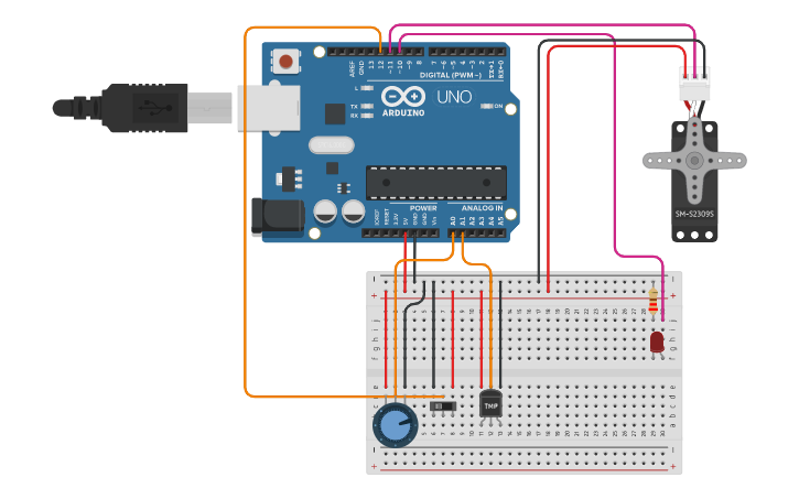 Circuit Design Sensors And Actuators Tinkercad