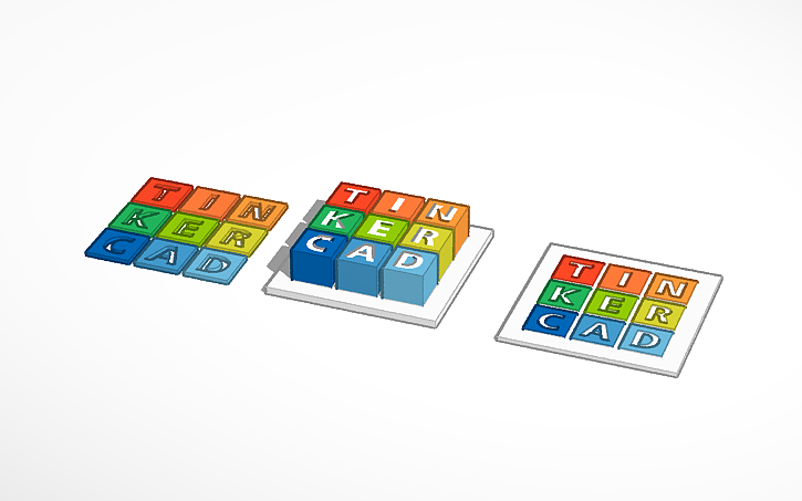 3D design The TinkerCad Logos - Tinkercad