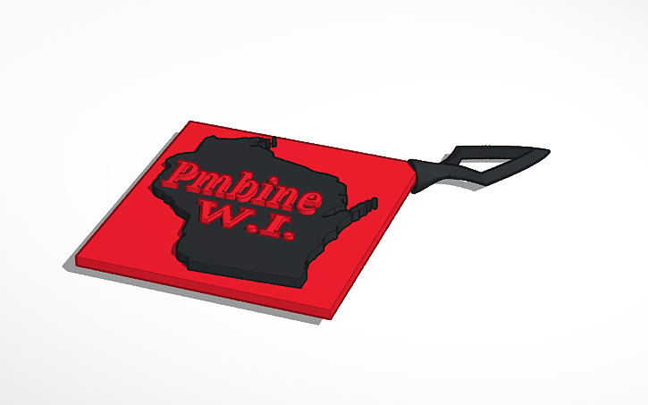3D design Sam klug, Keychain 2020, - Tinkercad