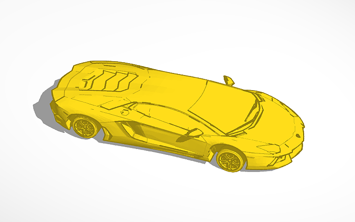 3D design LAMBORGHINI - Tinkercad