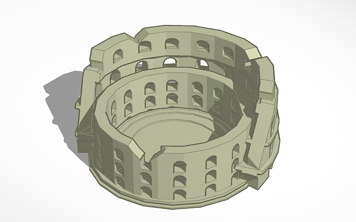 3D design Colosseum - Tinkercad