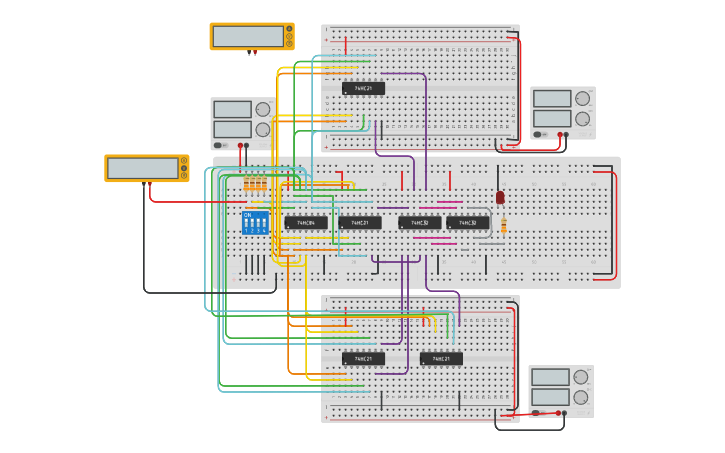 Circuit design Circuito lógico-Función lógica - Tinkercad