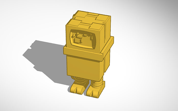 3D design golden gonk - Tinkercad