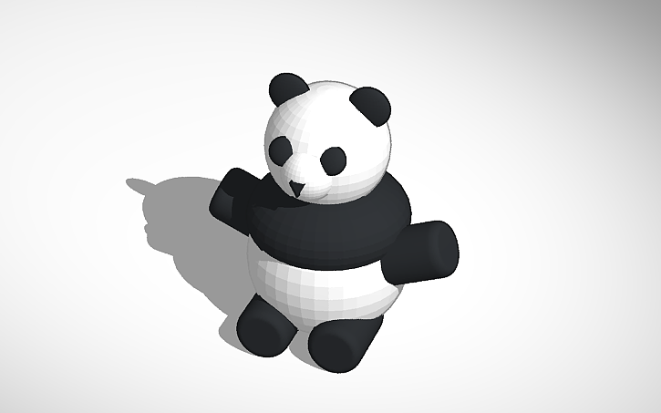 3D design Panda - Tinkercad