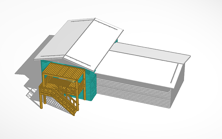 3D design COD Nuketown map Green house (no Interior and a bit deformed ...