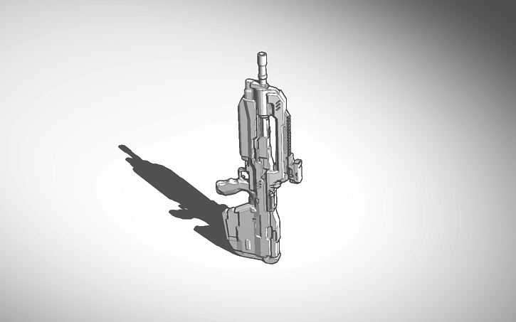 3D design Battle-Rifle - Tinkercad