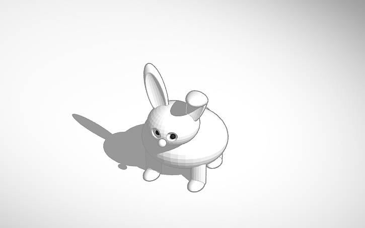 3D design Bunny - Tinkercad