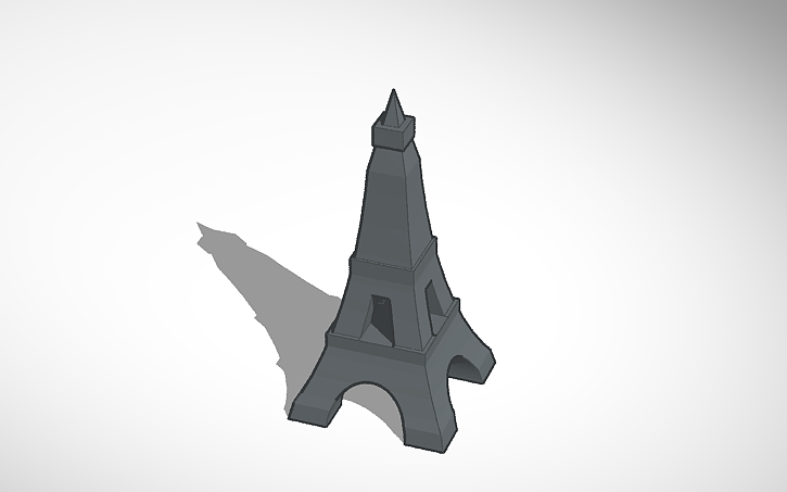 3D design Eiffel Tower | Tinkercad