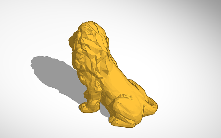 3D design Lion - Tinkercad