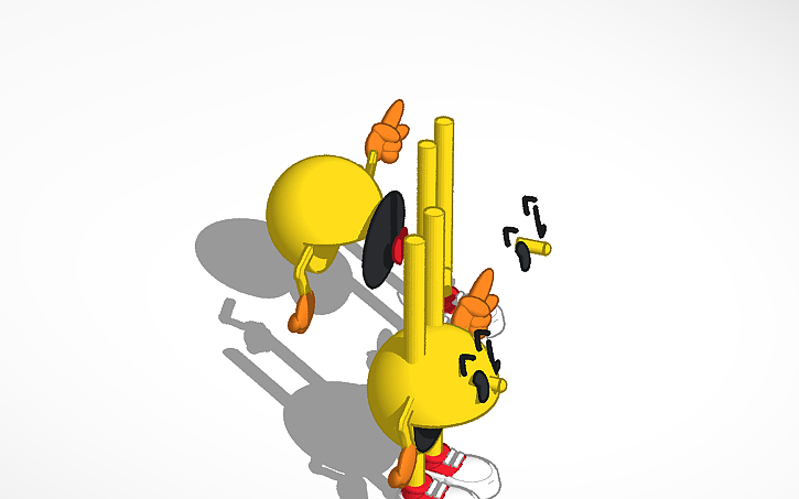 3D design Copy of pacman kawaii desu - Tinkercad