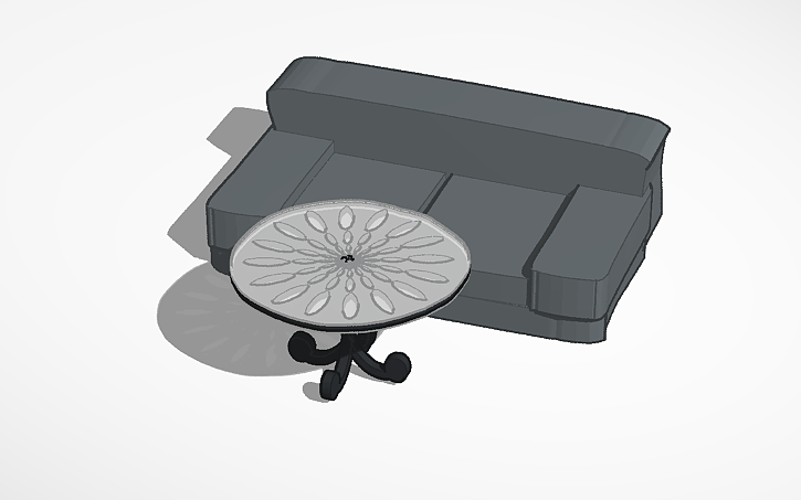 3D design Scribble outdoor furniture - Tinkercad