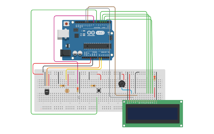 Circuit design Weather Device | Tinkercad