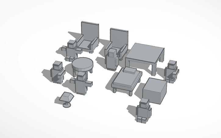 3D design Doll Sets - Tinkercad