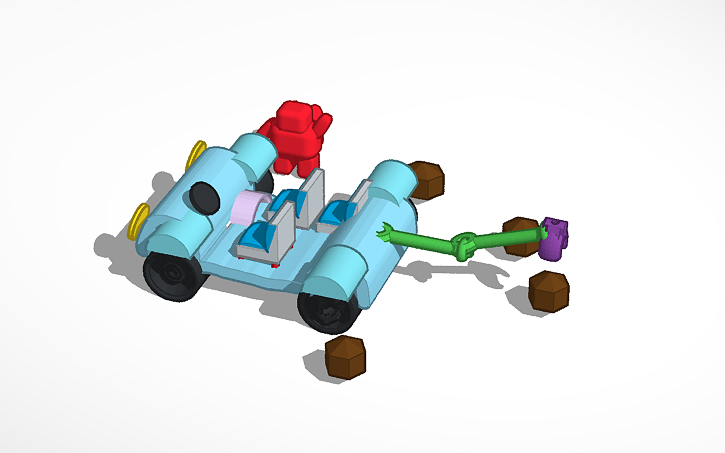 3D design mars rover - Tinkercad
