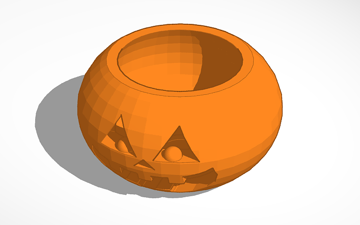 3D design jack-o-lantern | Tinkercad