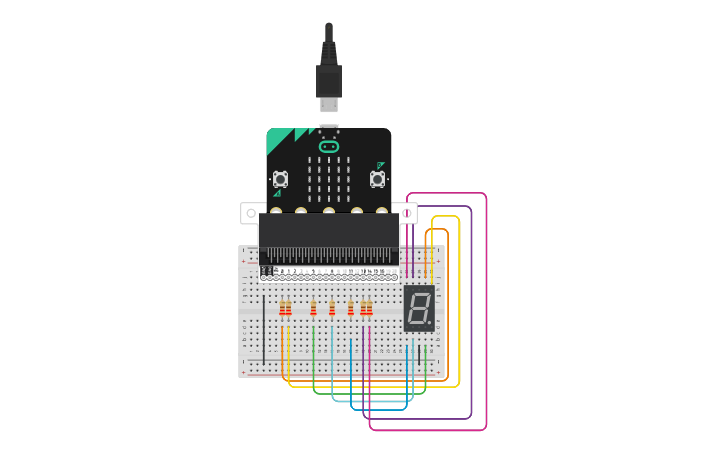 Circuit design Reloj 0-9 vuelta a empezar Mini Poti 3D - Tinkercad