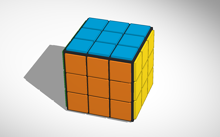 3D design Rubik's Cube - Tinkercad