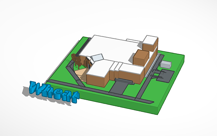 3D design Wheat Middle School Model | Tinkercad