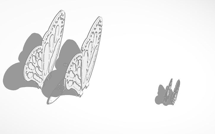 3D design Butterfly - Tinkercad