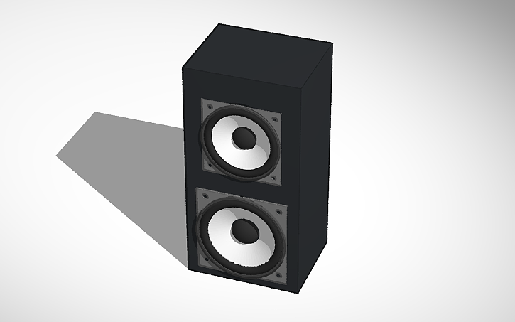 3D design big speaker - Tinkercad