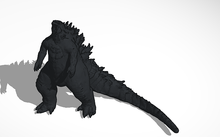 3D design godzilla - Tinkercad