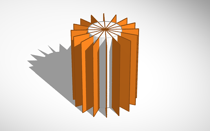 3D design round radiator | Tinkercad