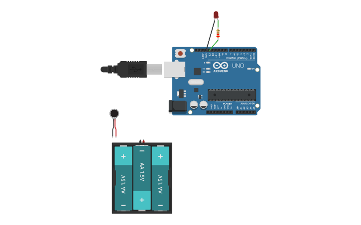 Circuit Design Vibration Motor Tinkercad