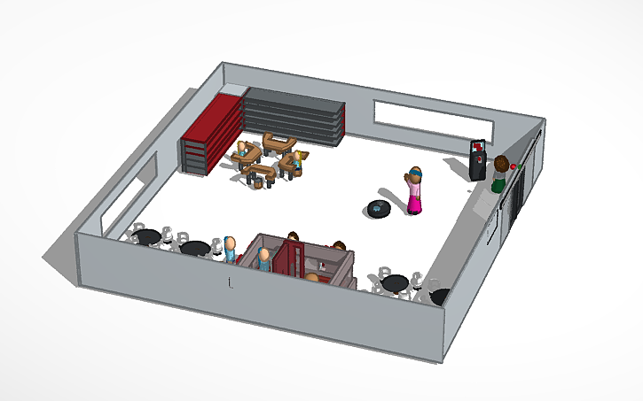 3D design FUTURE CANTEEN - Tinkercad