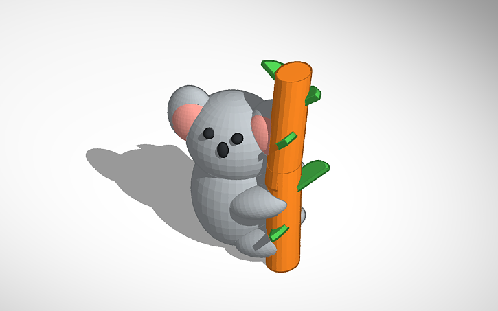 3D design Koala - Tinkercad