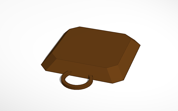 3D design chocolate key-ring | Tinkercad