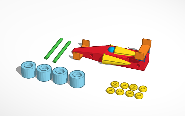 3D design Race Car - Tinkercad